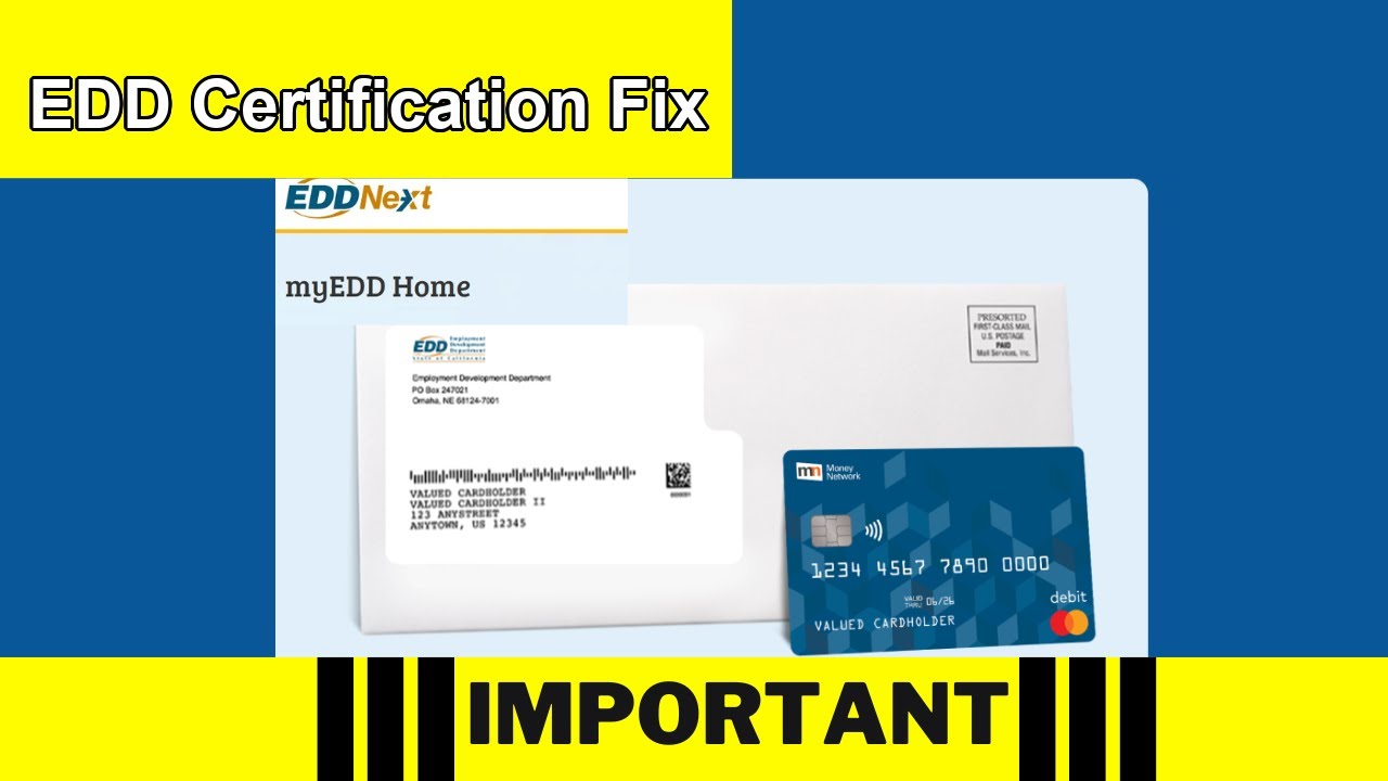 How to Fix EDD Disability Missing Continued Claim Certification Form ...