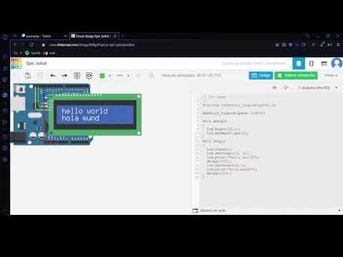 HOLA MUNDO EN LCD ARDUINO| simulado en Tinkercad - YouTube