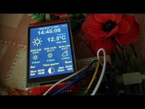 ESP8266 Weather Station Color - YouTube