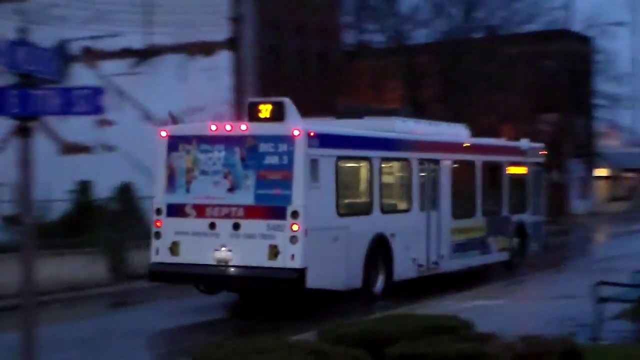 SEPTA BUS: NEW FLYER D40LF 5482 ON ROUTE: 37 PT2 - YouTube