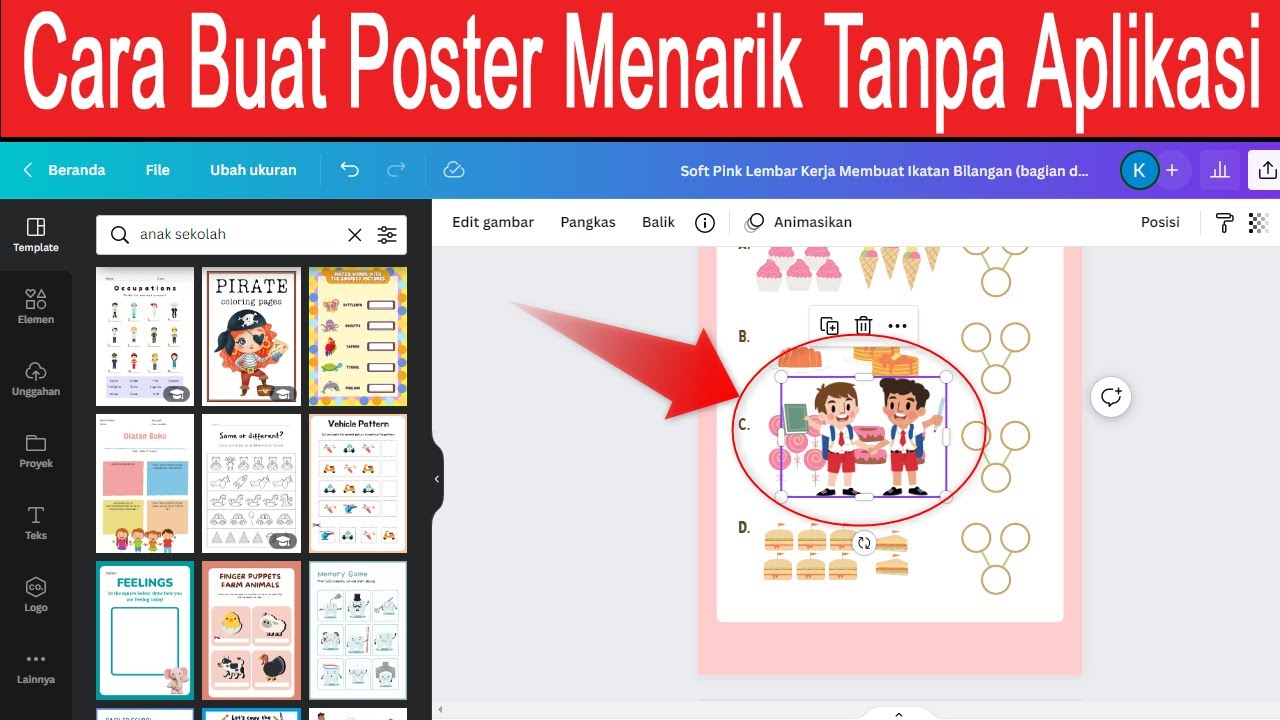 cara membuat poster menarik tanpa aplikasi atau secara online di laptop ...