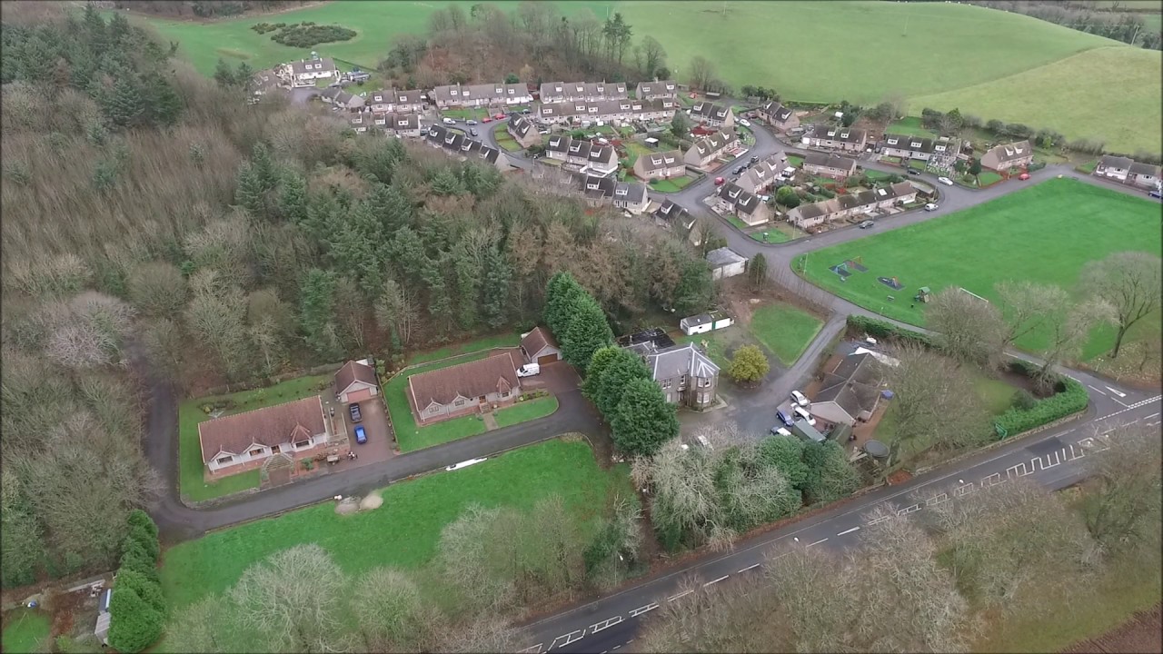 Dunragit, Scotland Ariel View - YouTube