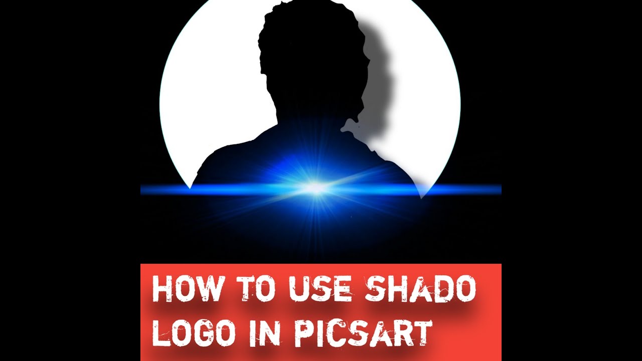 How to use shado logo in picsArt - YouTube