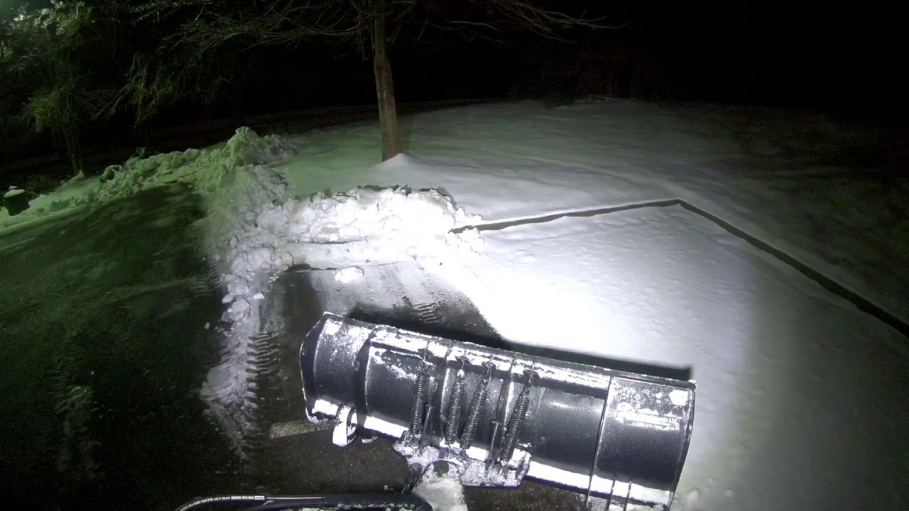 Snow plowing roof cam - YouTube