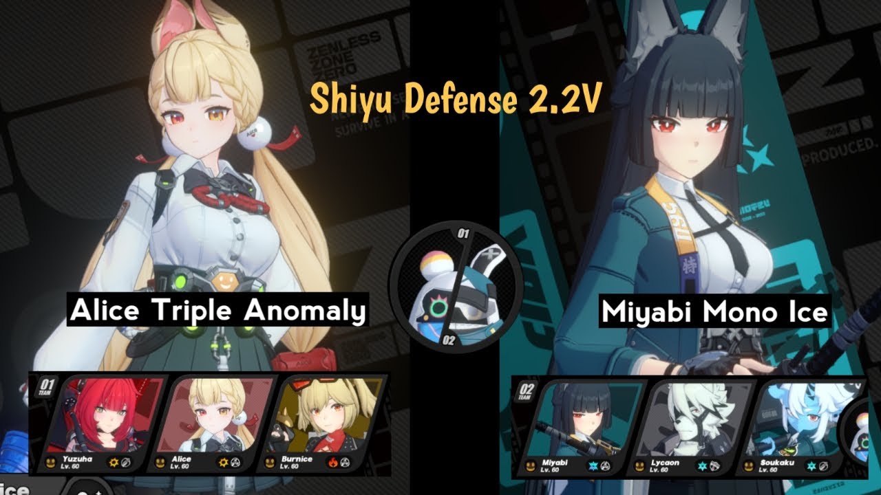 New Shiyu Defense Alice Duo Anomaly and Miyabi Mono Ice - Zenless Zone ...