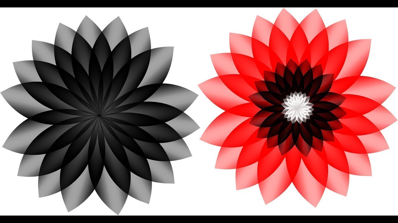 Create Artistic Flower in Coral Draw / कोरल ड्रा में बनाएँ फूल - YouTube