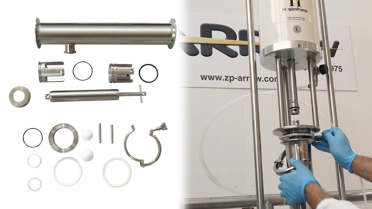 DRUM UNLOADER with PNEUMATIC PUMP: PUMPING PISTON DISASSEMBLY. - YouTube