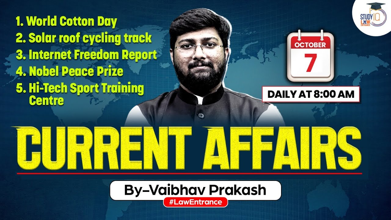 Current Affairs Today: Nobel Peace Prize, Internet Freedom Report for ...