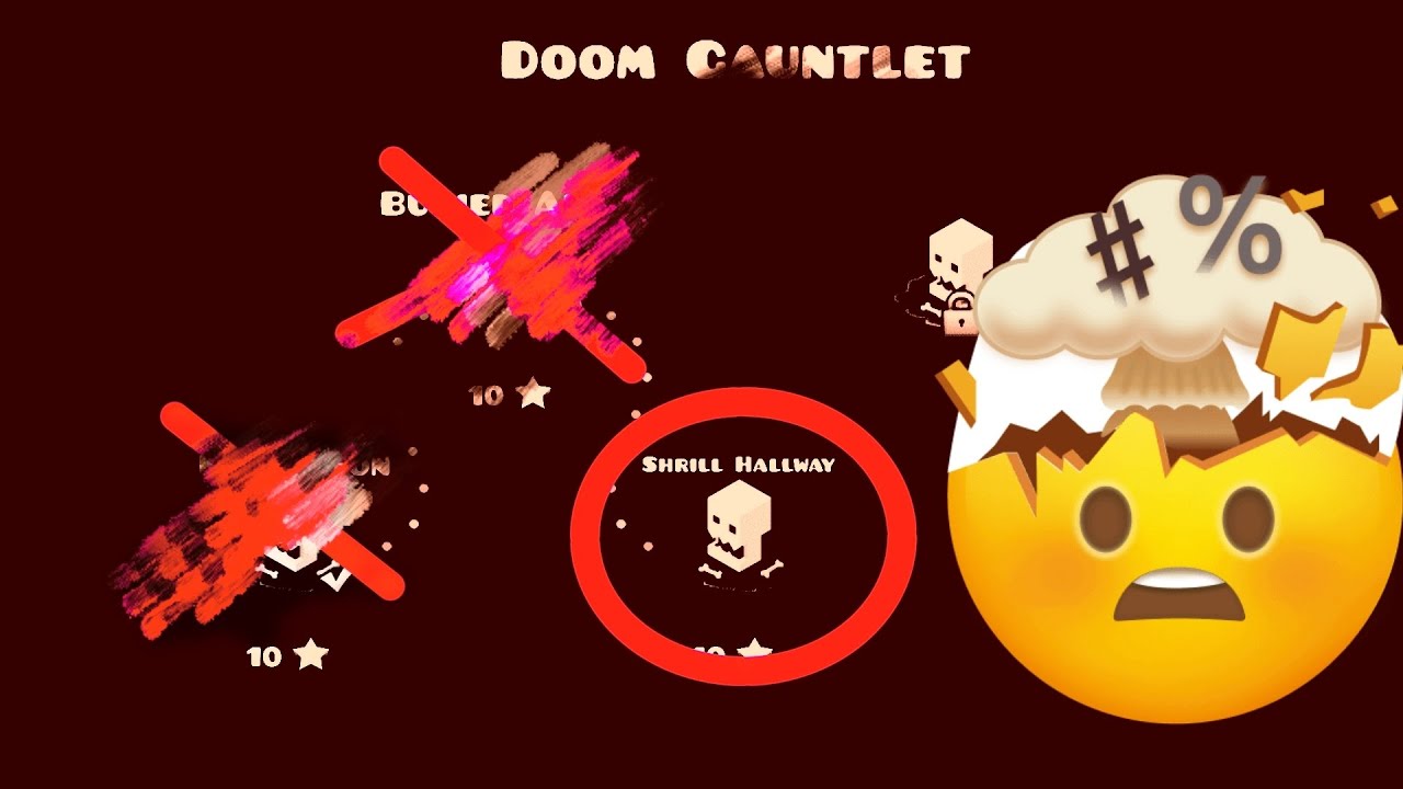 Shrill Hallway: Gauntlet короткий но сложный, капец. (Geometry dash ...