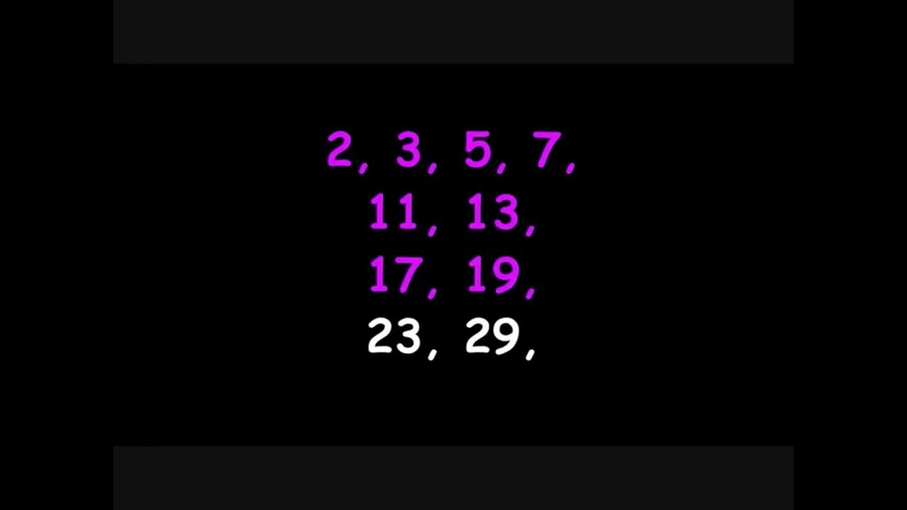 Prime Numbers Song (Call Me Maybe) - YouTube