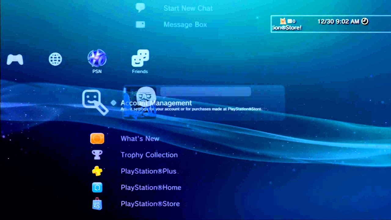 Showing my custom avatar on PSN. - YouTube