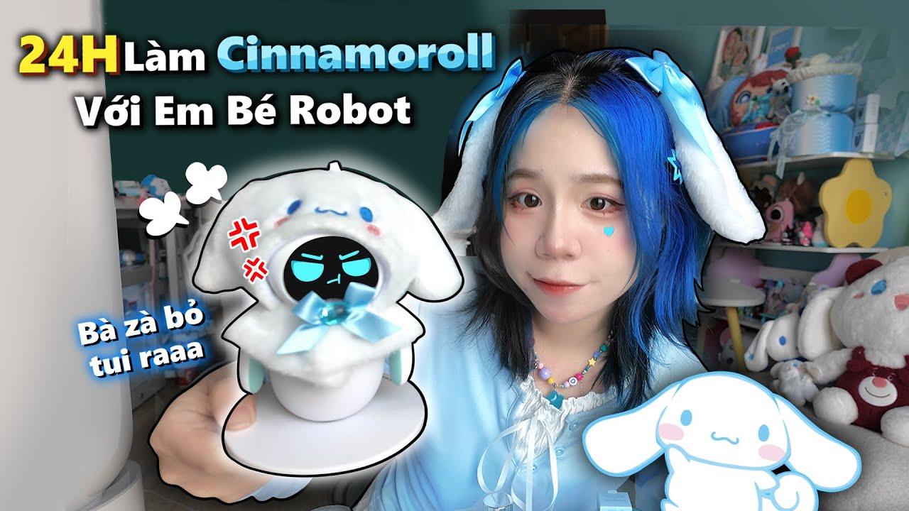 Mèo Simmy 24H Mua Mọi Thứ Cinnamoroll Với Em Bé Robot Mõ Hỗn - YouTube