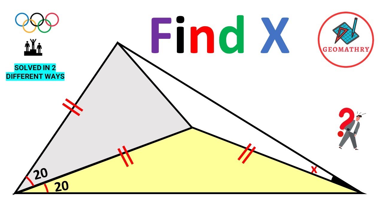 If You Can't Solve it , Copy and Paste 🙃 | Find the Angle X | Geometry ...