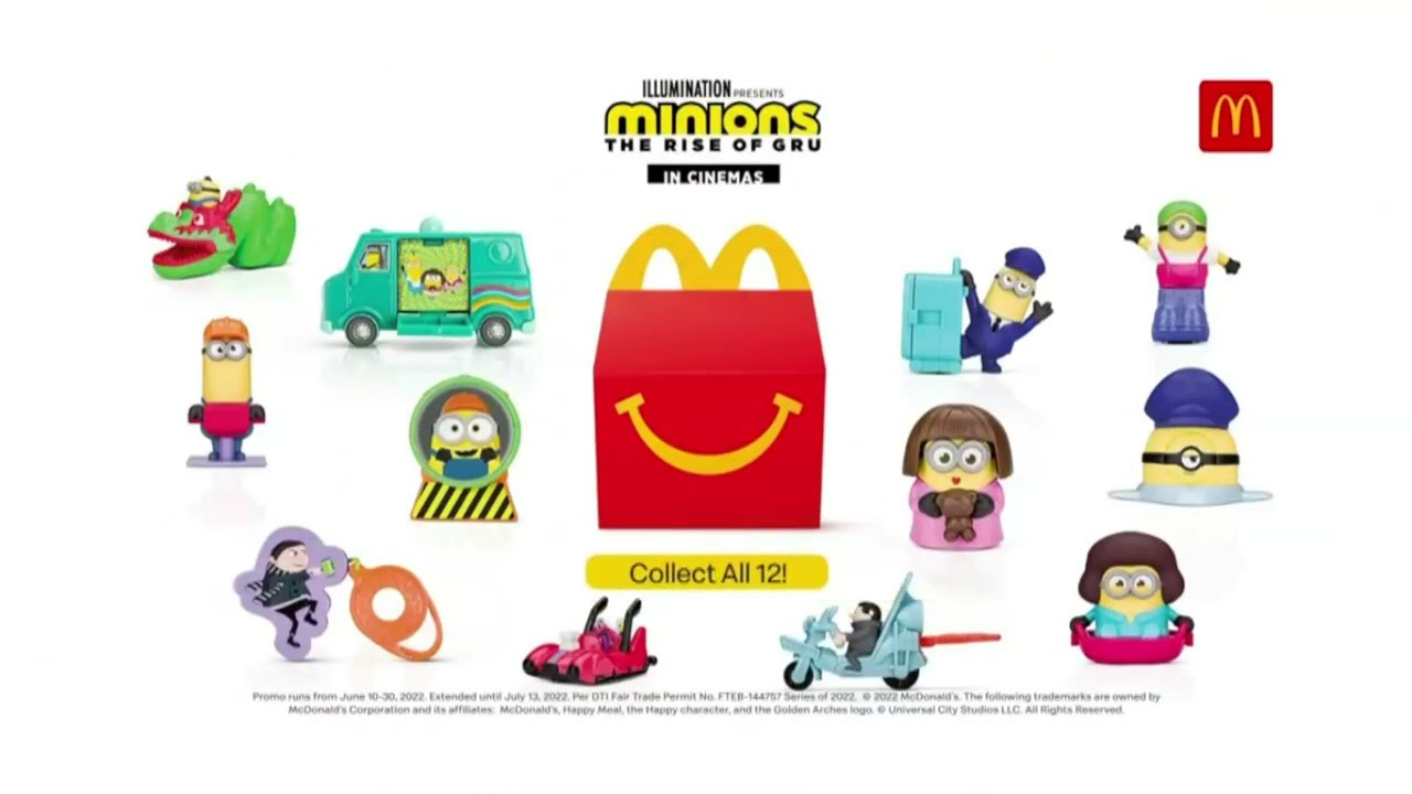 McDo Minions The Rise of Gru Happy Meal TVC June 27 to July 13, 2022 ...