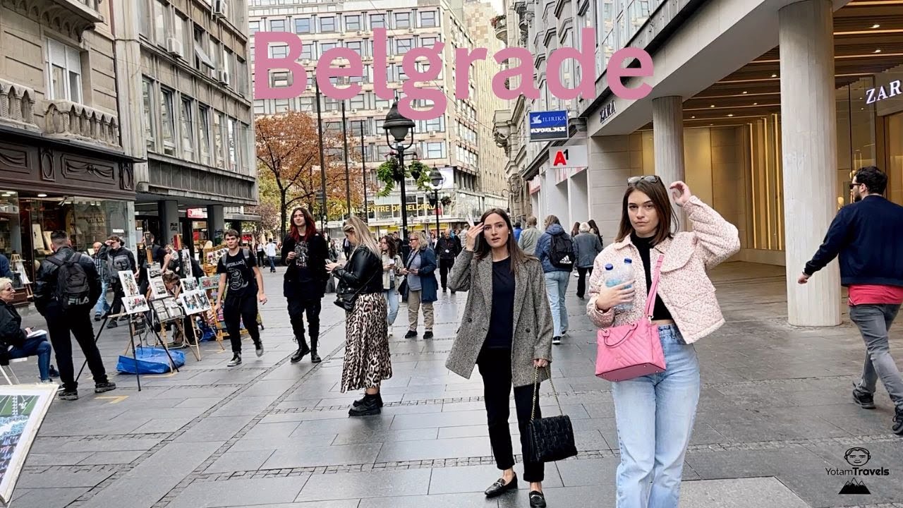 Belgrade Serbia 4K Walk | Knez Mihailova Street - YouTube