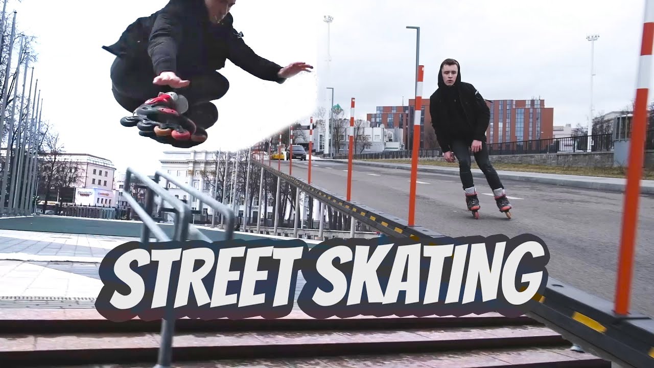 FIRST STREET SKATING ON SKATES AFTER WINTER - YouTube