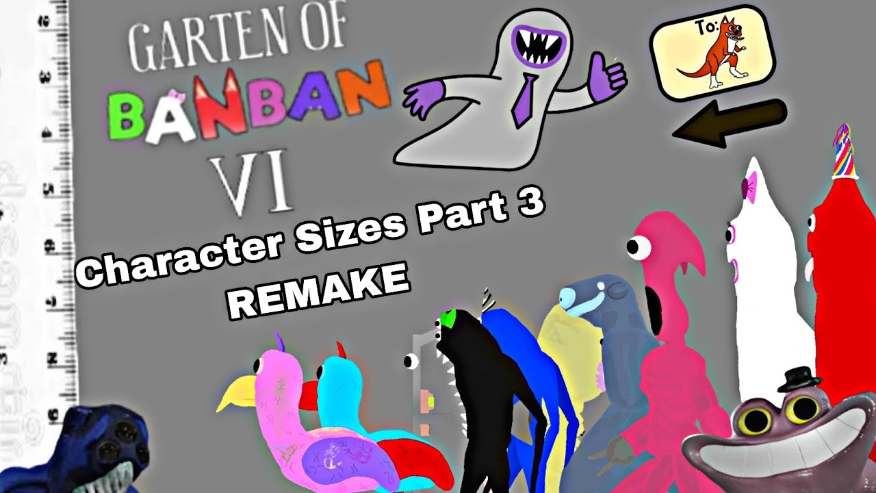 Garten of Banban 7 CHARACTER SIZES + VOICES DC2 Animation PART 3 Remake ...