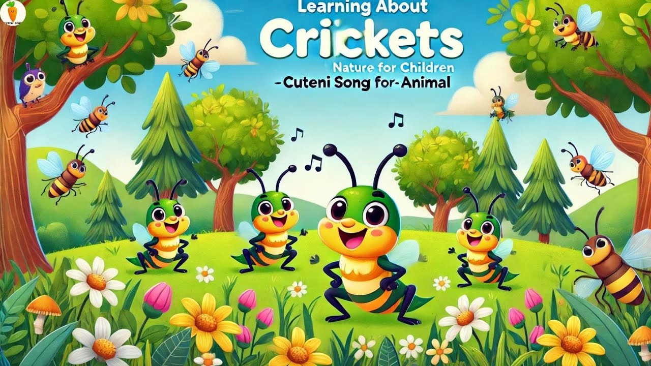 Chirping Crickets - Learning About Nature for Children | Cuteni Song ...