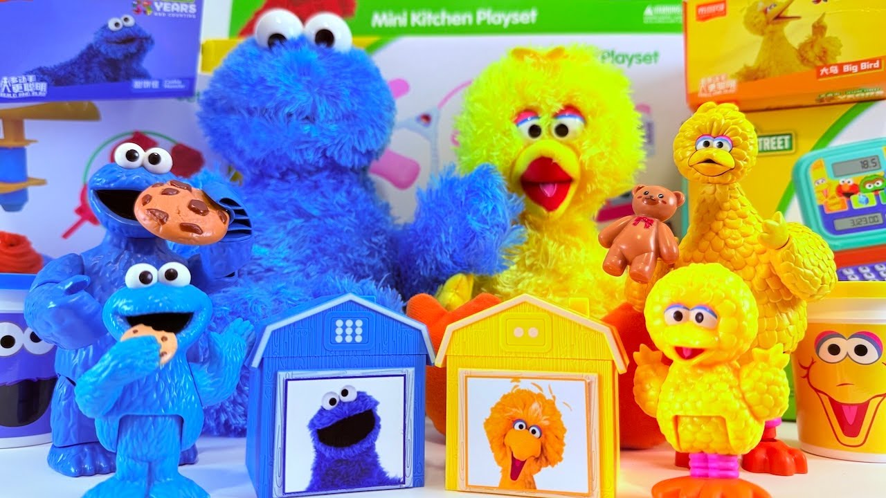 35 Satisfying Minutes Unboxing SESAME STREET Toys Cookie Monster Big ...