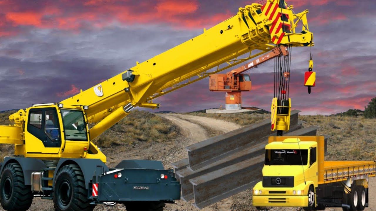 DRIVE SIMULATOR 2 | CONSTRUCTION GAMEPLAY | METAL BEAMS LOAD - YouTube