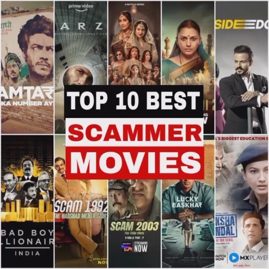 Top 10 Best Scam Web Series In Bollywood | Best Movies SCAMMER Movies ...