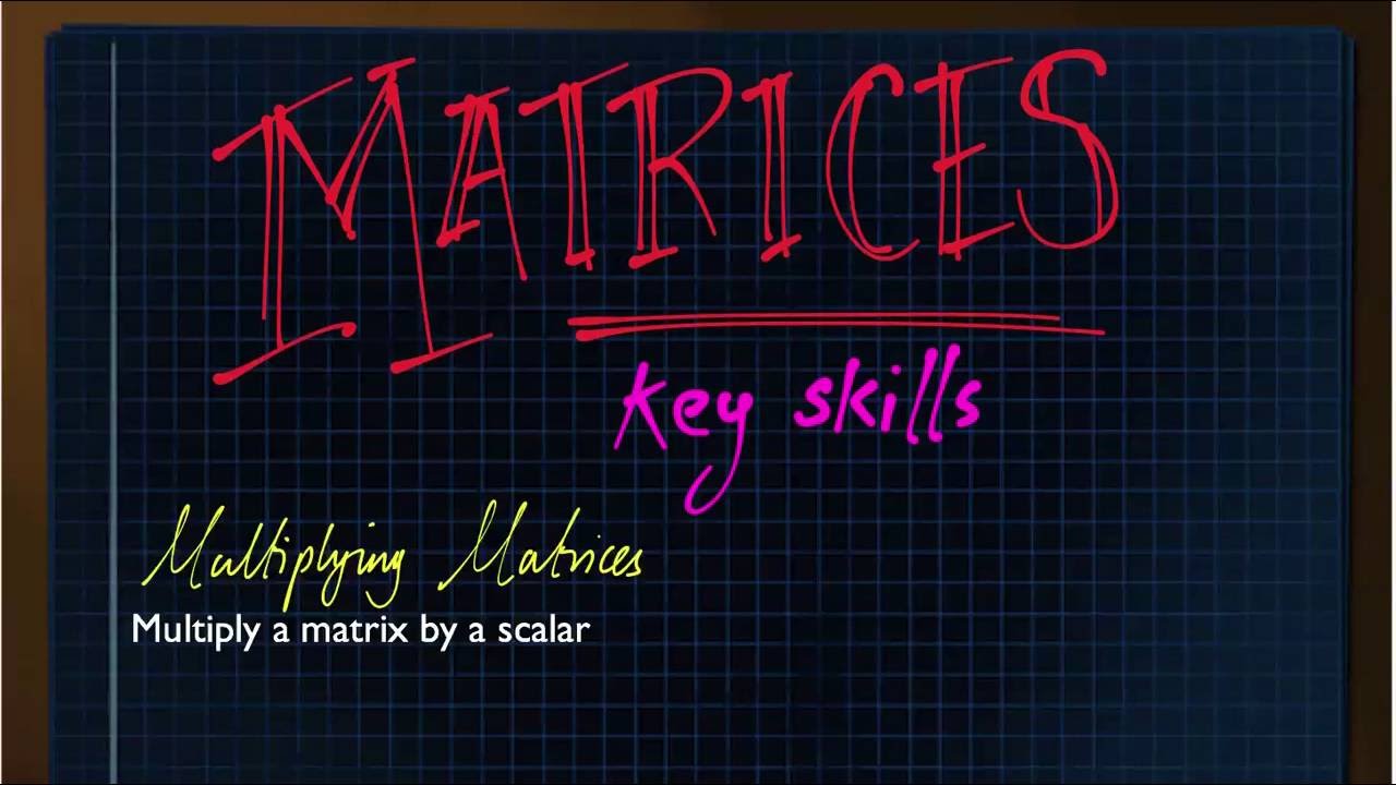 Matrices Key Skills - Recap for Further Maths GCSE (AQA) - YouTube