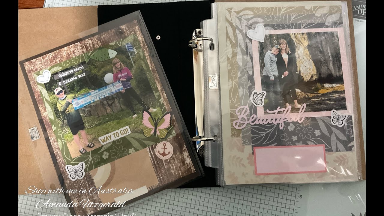 Scrapbooking 6' x 8' Album, Ephemera Packs Stampin' Up! Australia - YouTube