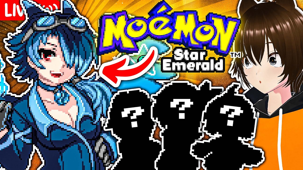 Pokemon Nuzlocke, But It's Cute Girls | Moemon Star Emerald | 🔴 LIVE - YouTube