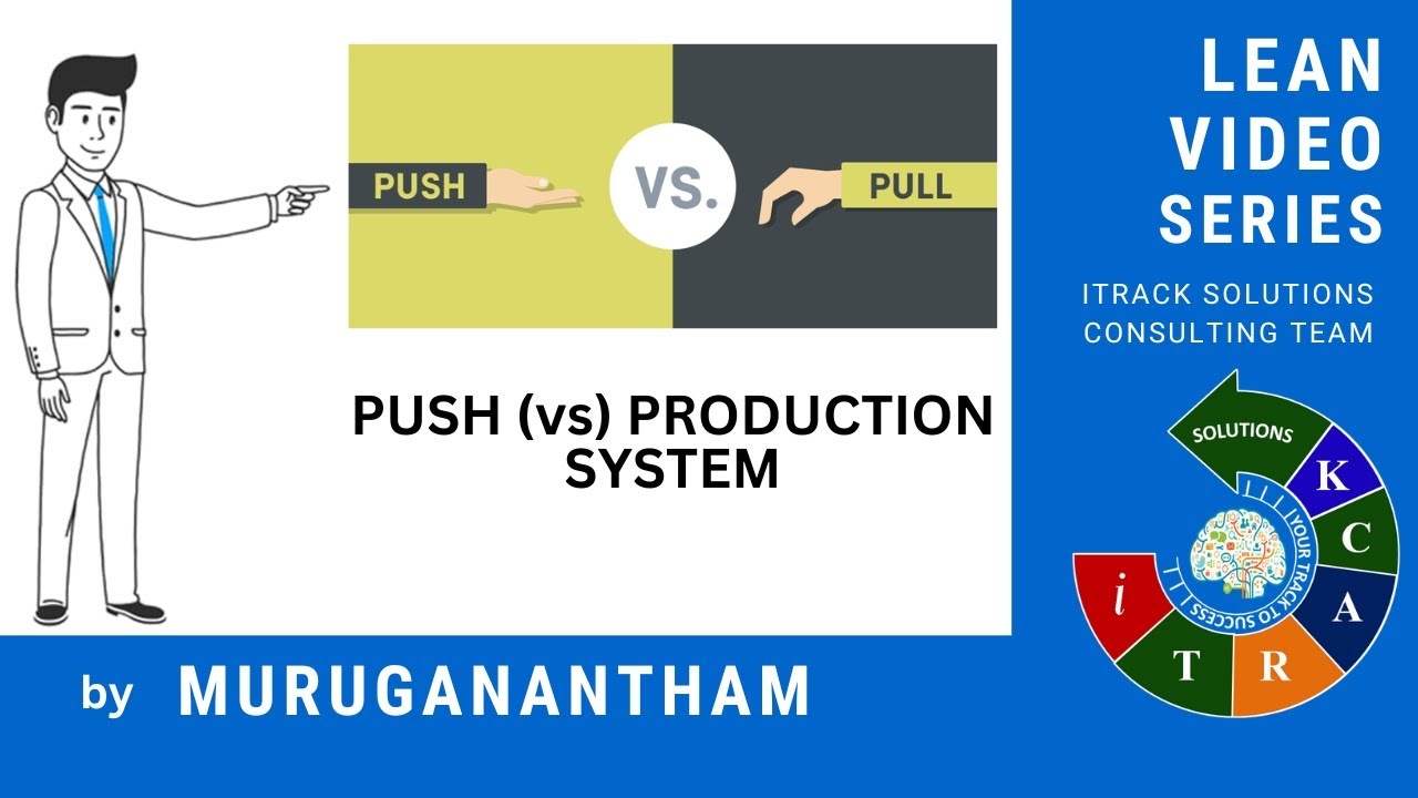 #leanmanufacturing : #push (vs) #pull production system - YouTube