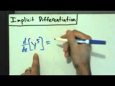 Calculus I - Implicit Differentiation - Intro Part 1 of 2 - What is Imp Diff and How do we do it ...