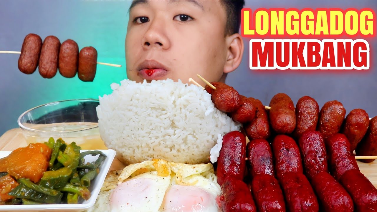 LONGGADOG MUKBANG | Longganisa Hotdog Mukbang| Pinoy Mukbang | Mukbang ...