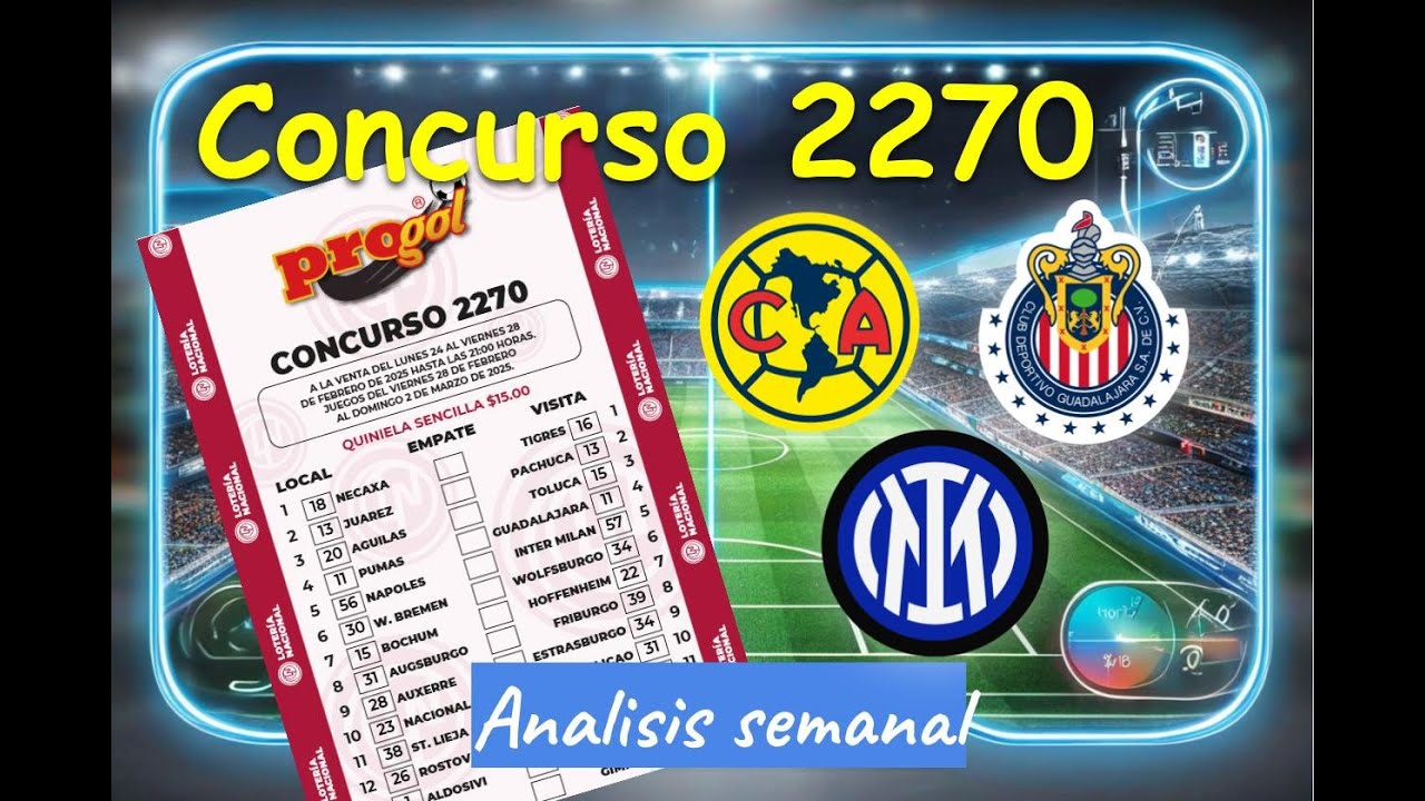 🤖⚽ Progol #2270 Vamos a Ganar!!!🤖⚽ - YouTube