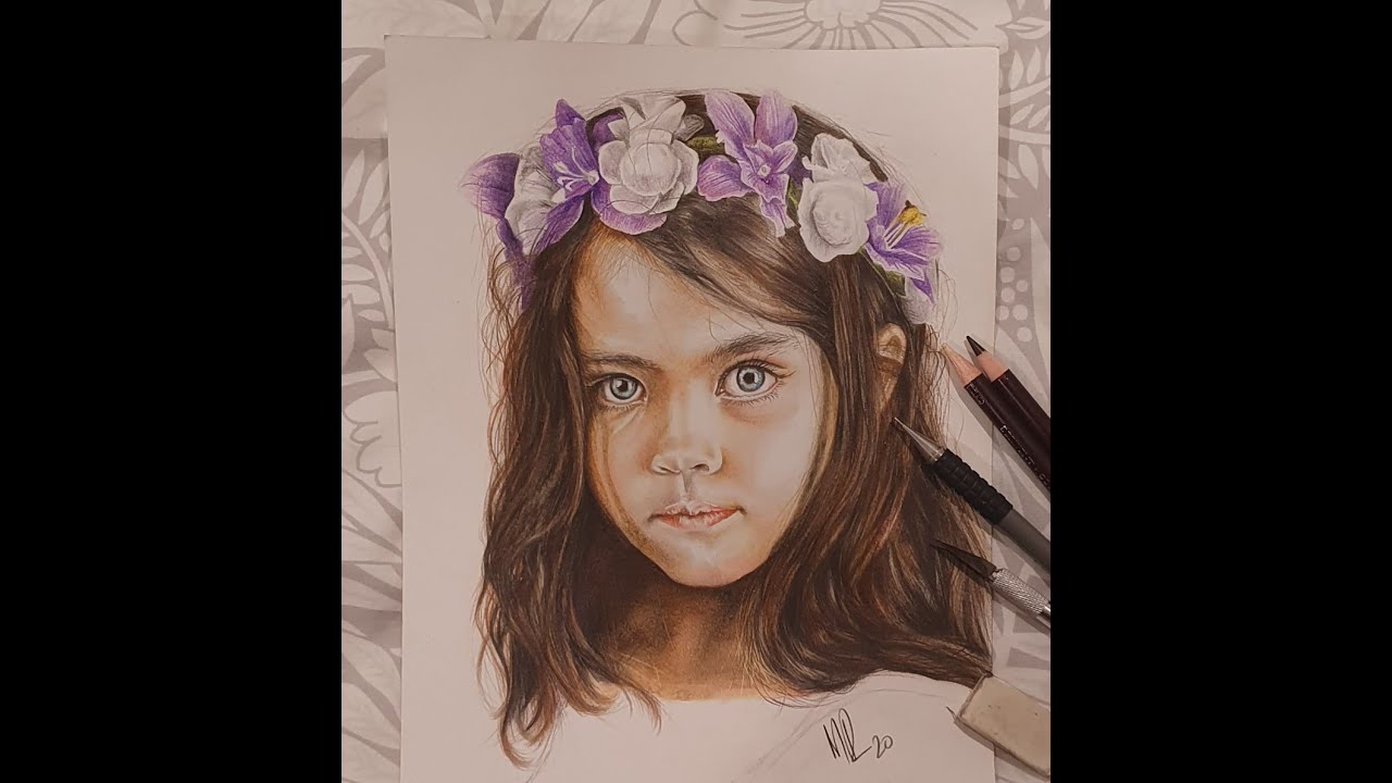 Drawing portraits on a budget | Portrait Speed Drawing | Time-Lapse ...