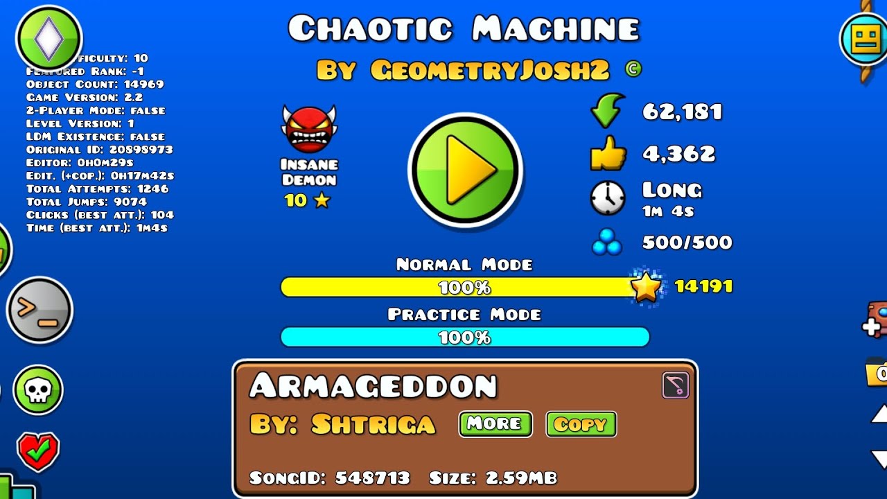[Memory] Chaotic Machine 100% (Insane Demon) By GeometryJosh2 ...