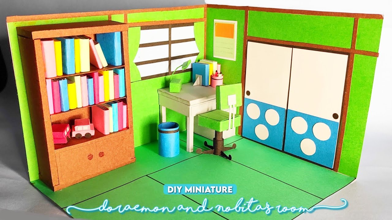 DIY MINIATURE Doaremon And Nobita s Room With Paper Easy Paper Crafts For Kids Prachi Art diy-miniature-doaremon-and-nobita-s-room-with-paper-easy-paper-crafts-for-kids-prachi-art