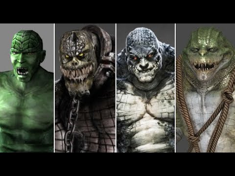 All KILLER CROC Evolution in games BATMAN and INJUSTICE 1 & 2 - YouTube