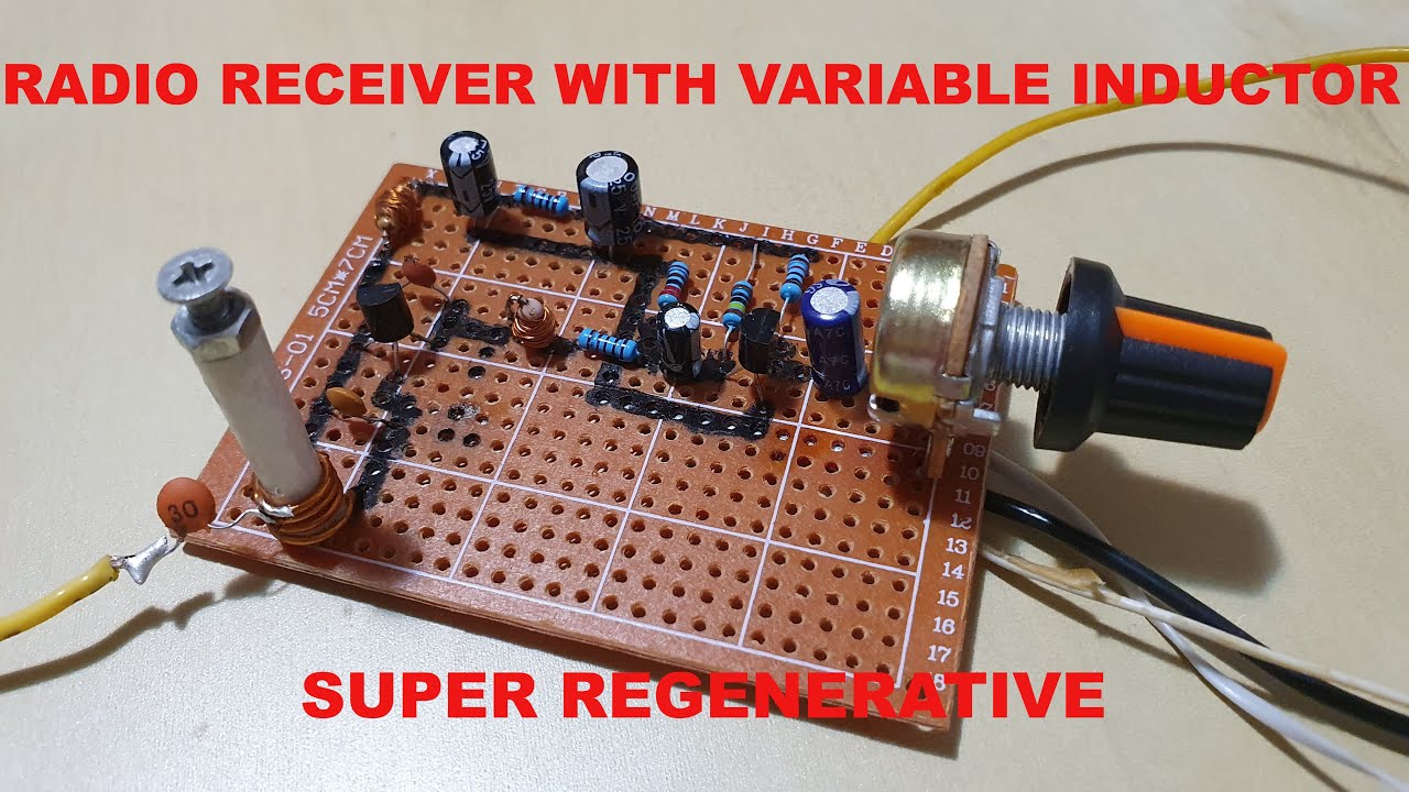 Receiver FM with VARIABLE INDUCTOR. - YouTube