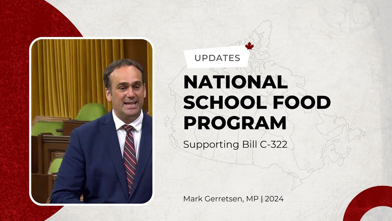 National School Food Program | Bill C-322 | Kingston, ON - YouTube
