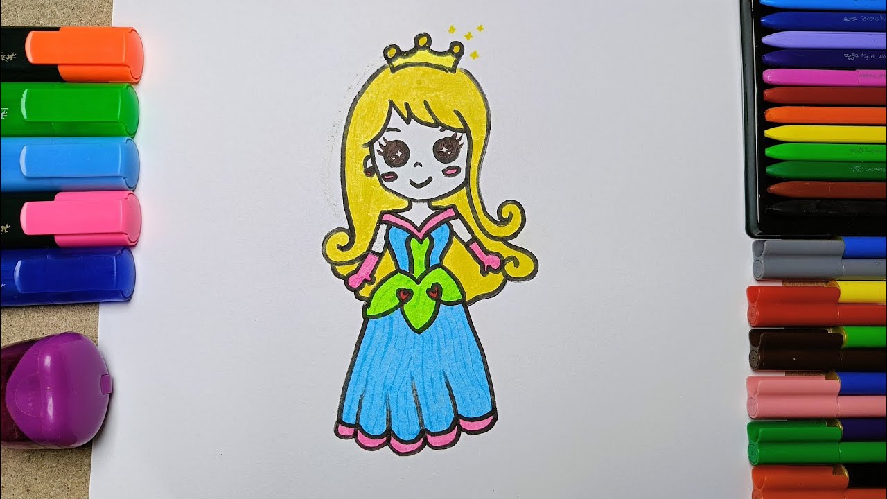 How To Draw And Color Queen | Super Easy Step By Step Drawing Tutorial ...