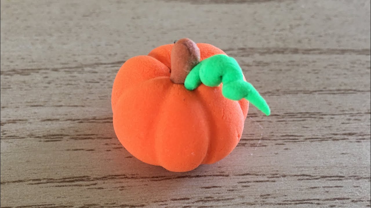 How to Clay Pumpkin | Diy Clay Pumpkin Tutorial | Halloween’s day Ep.1 ...