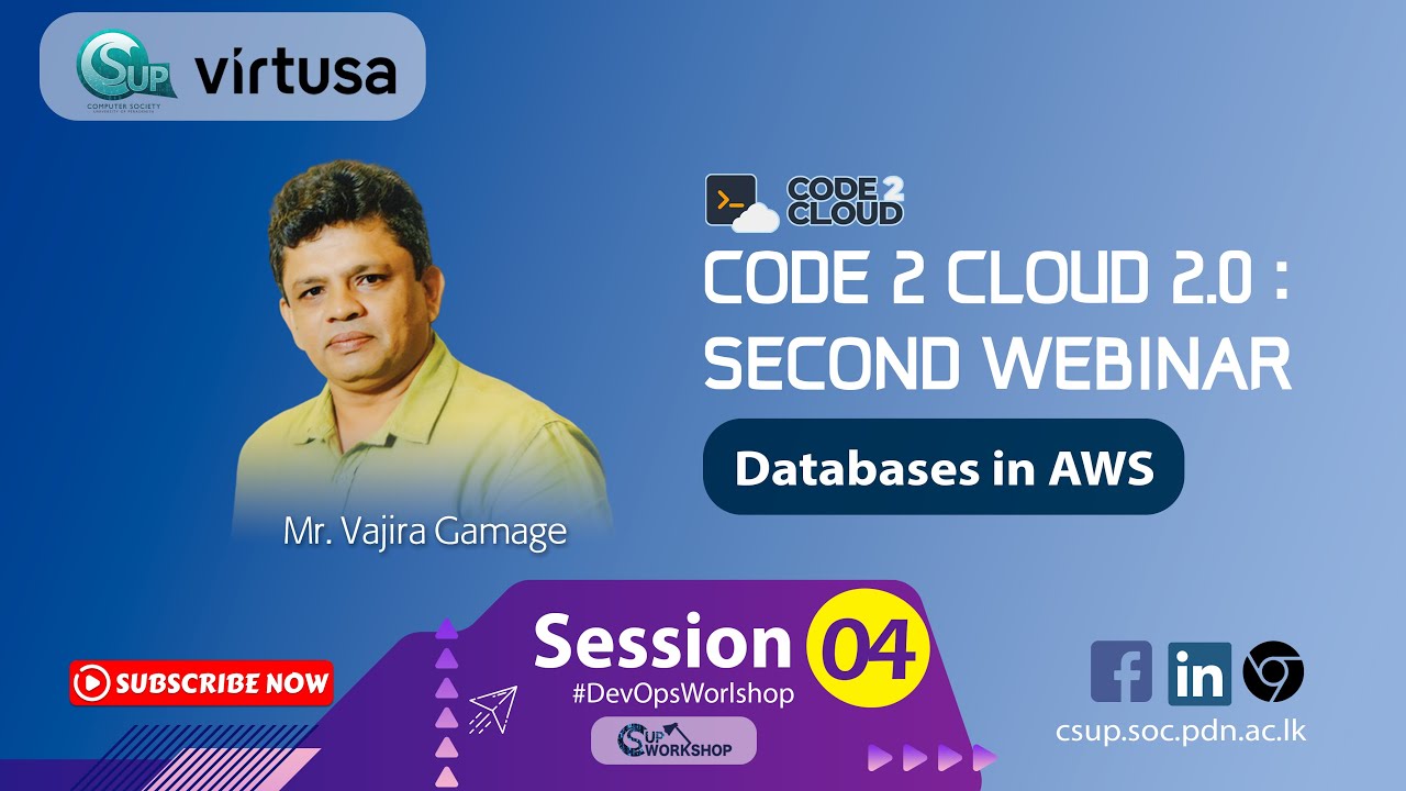 AWS & DevOps Workshop (Session 04) | Virtusa Cloud Training | Databases in AWS - YouTube