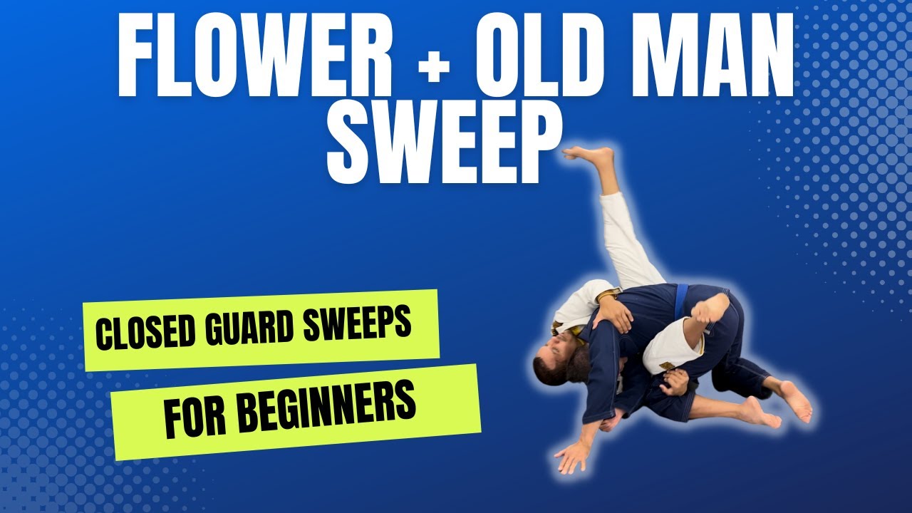 4 easy closed guard sweeps for beginners (Flower + Old man sweep) - YouTube