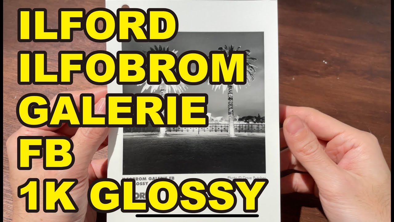 ILFORD ILFOBROM GALERIE FB 1K GLOSSY（バライタ紙・光沢・号数紙・純黒調 モノクロ印画紙） - YouTube
