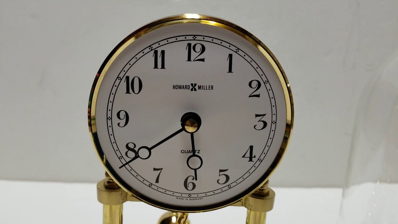 Howard Miller Anniversary Clock White Dial Black Hands And Numbers ...