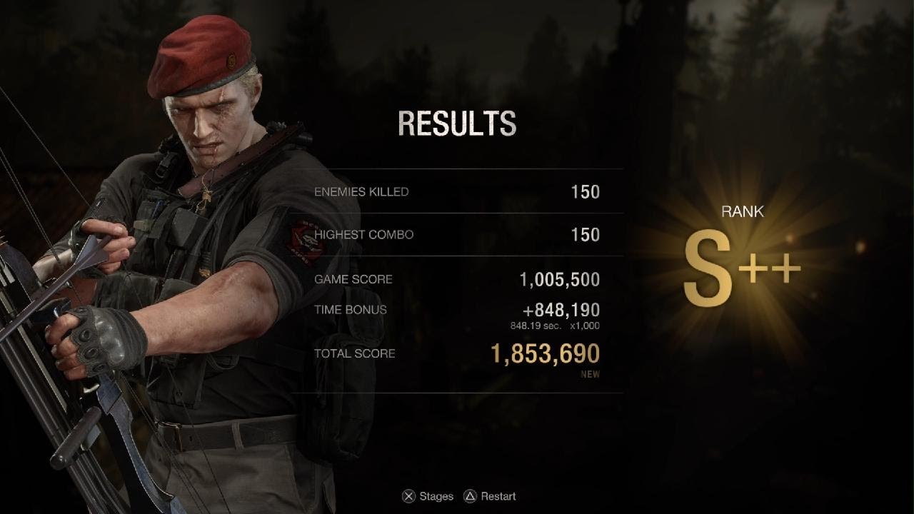 (PS5) Village Krauser Gameplay 1853K S++ I Resident Evil 4 Remake ...