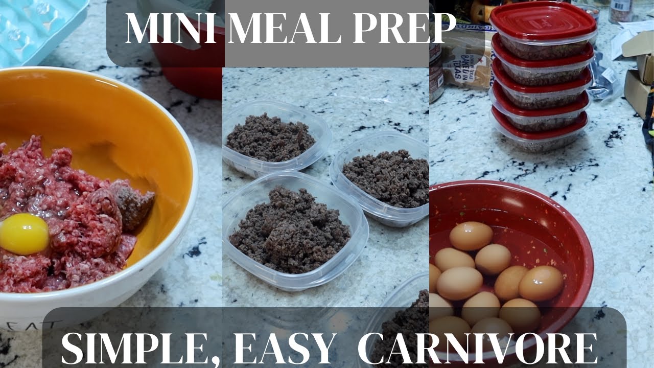 Mini Meal Prep | Simple, Easy CARNIVORE | What I eat | Vegan turned ...