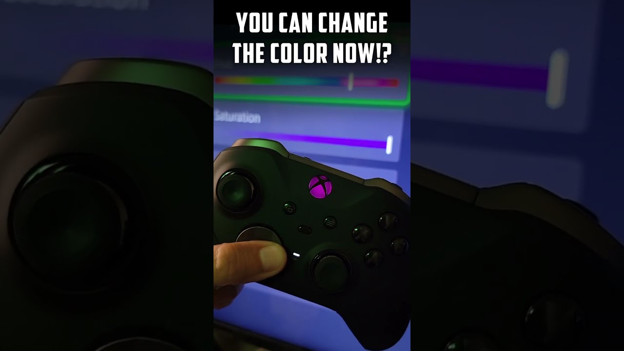 How to Change The LED Color on a "Xbox Elite Series 2" Controller - YouTube