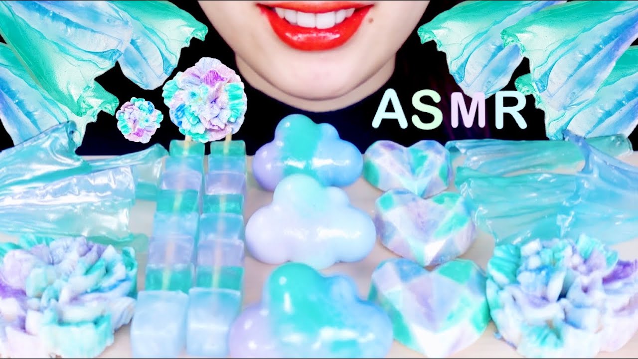 【ASMR】AURORA SWEETS【咀嚼音】 - YouTube