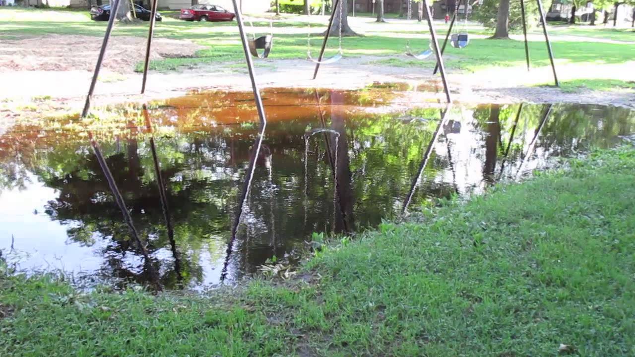 The biggest puddle ever - YouTube
