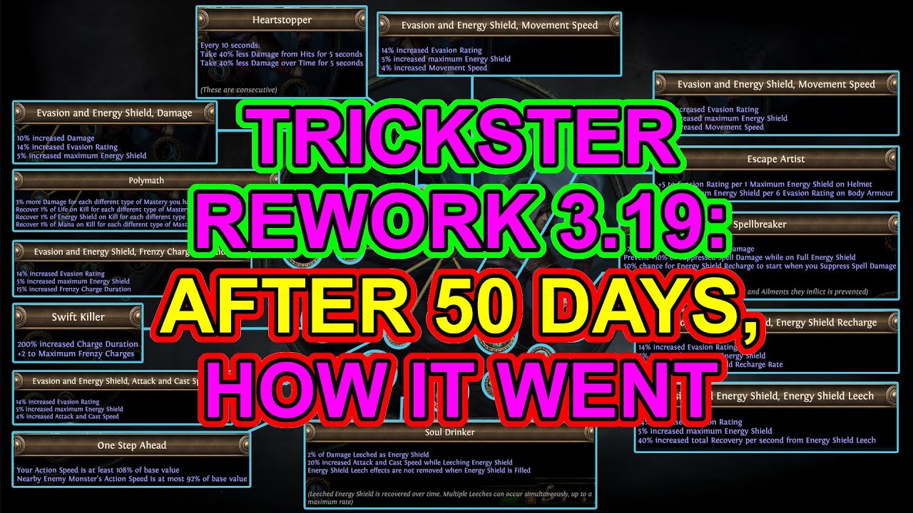 POE 3.19 Trickster Overhaul - How It's Going 50 Days In - Path Of Exile ...